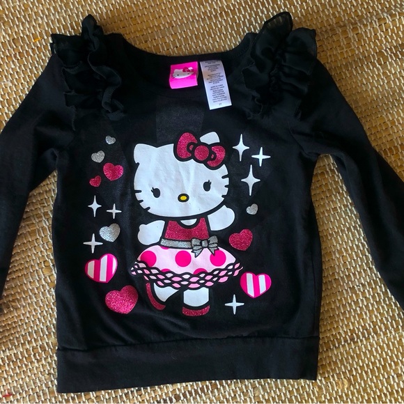 Hello Kitty | Shirts & Tops | Hello Kitty S3t Ruffled Top Looks New ...